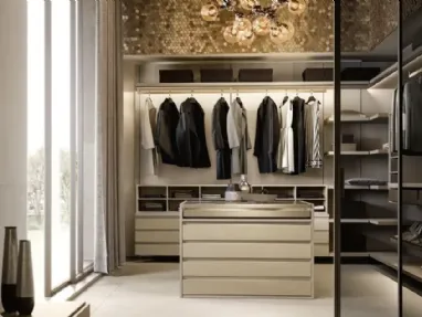 Atelier wardrobe with sliding doors and Shine integrated handle by Adok